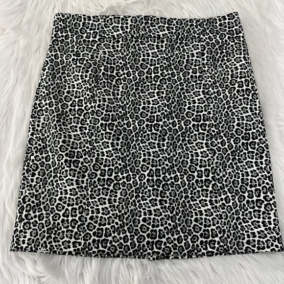 Michael Kors | Skirts | Michael Kors Womens Animal Print Pencil Skirt Size L Stretch Zip Back ...